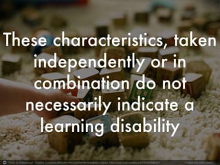 Characteristics of-learning-disability | PPTX