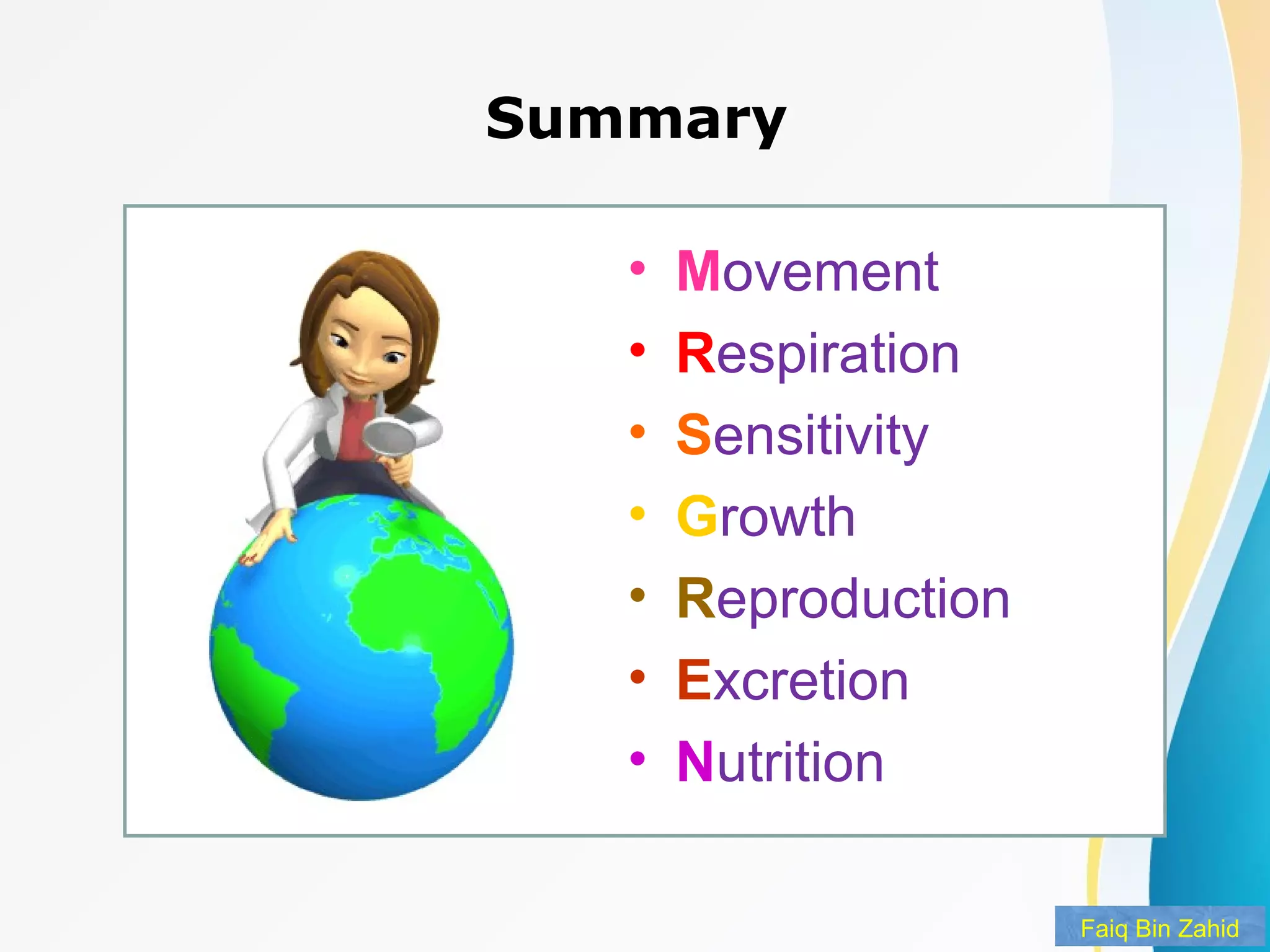 Characteristics of Living Organism | PPT