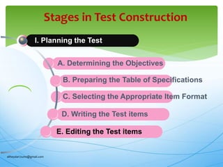 Characteristics of a good test | PPTX