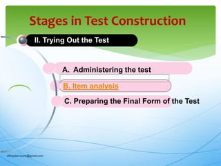 Characteristics of a good test | PPTX