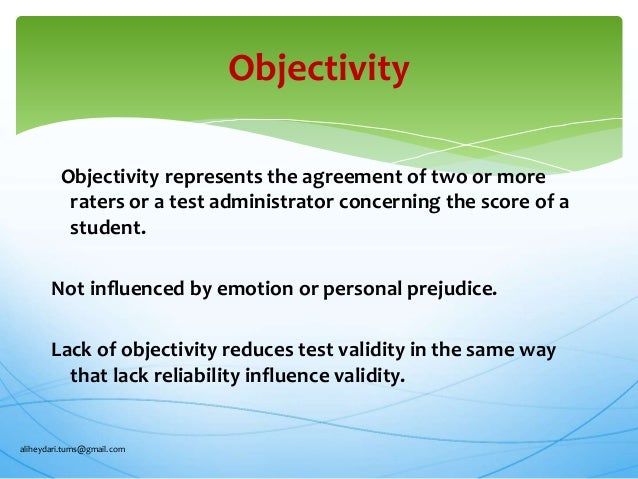 good test Characteristics