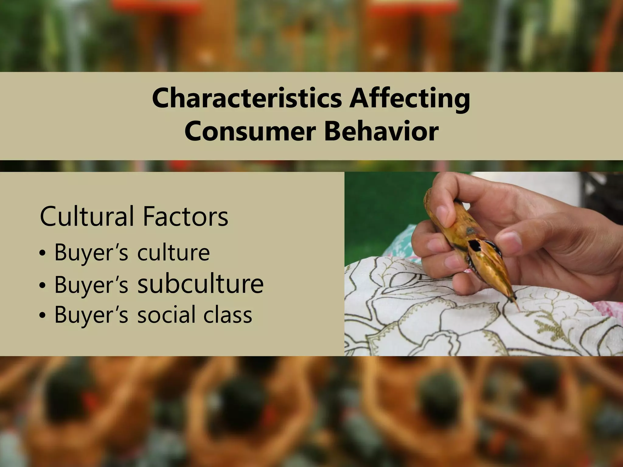 Factor affecting consumer behavior | PDF