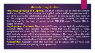 Characteristics and Applications of Dry Film Coatings | PPT