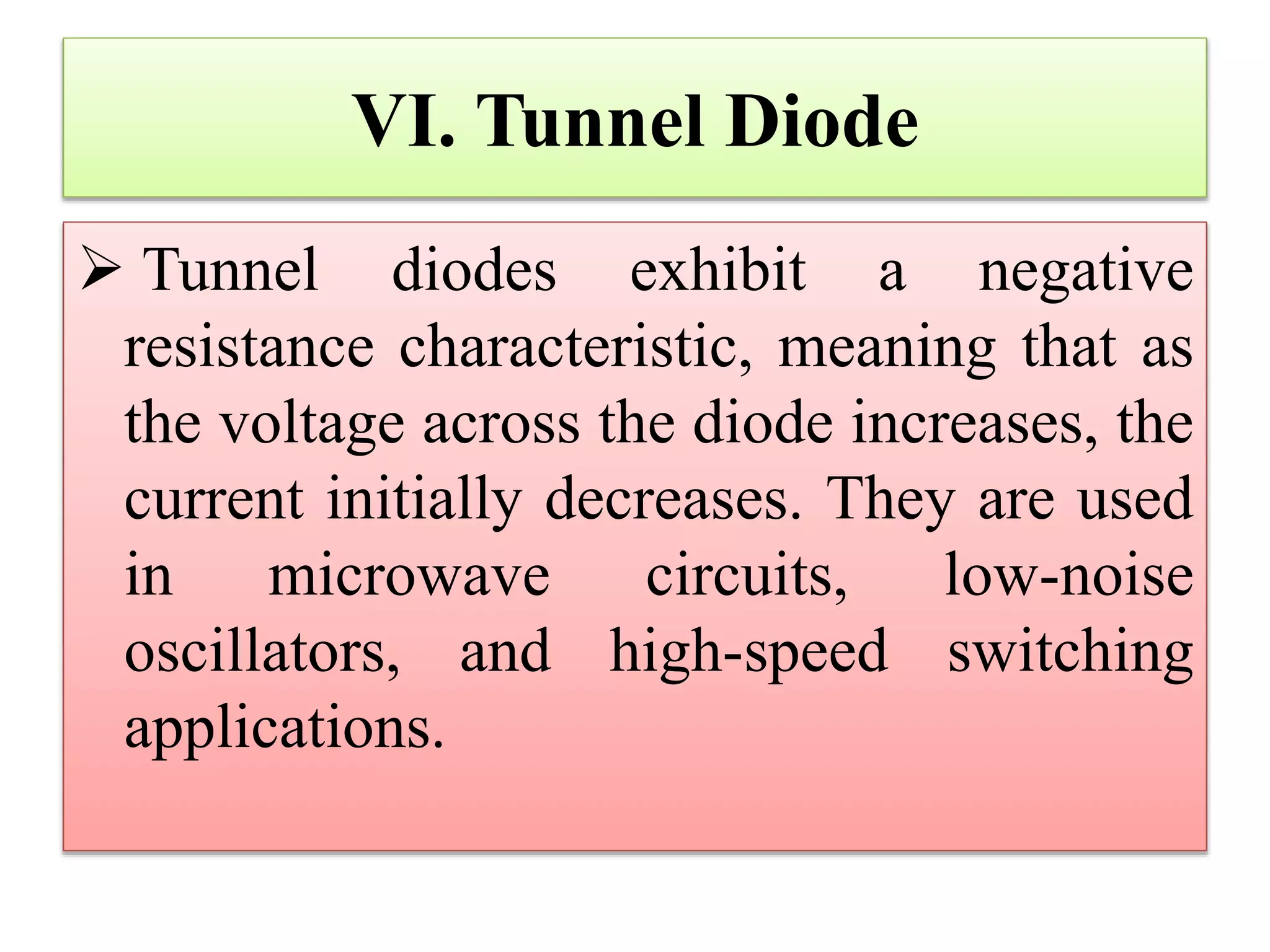 Characteristics and Applications of various Types of Diodes-1.pptx