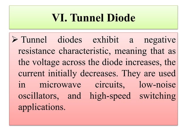 Characteristics and Applications of various Types of Diodes-1.pptx