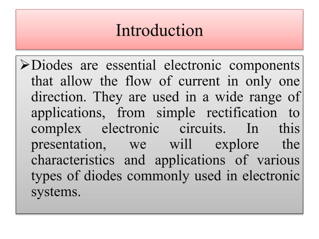 Characteristics and Applications of various Types of Diodes-1.pptx