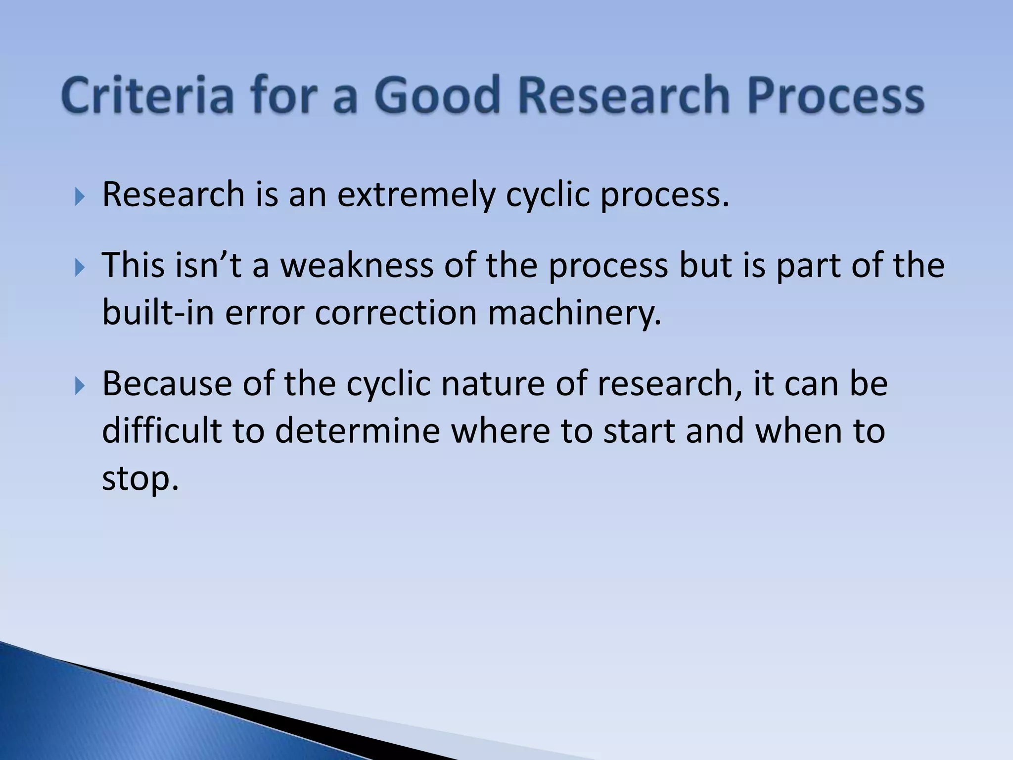 Characteristics and criteria of good research | PPTX