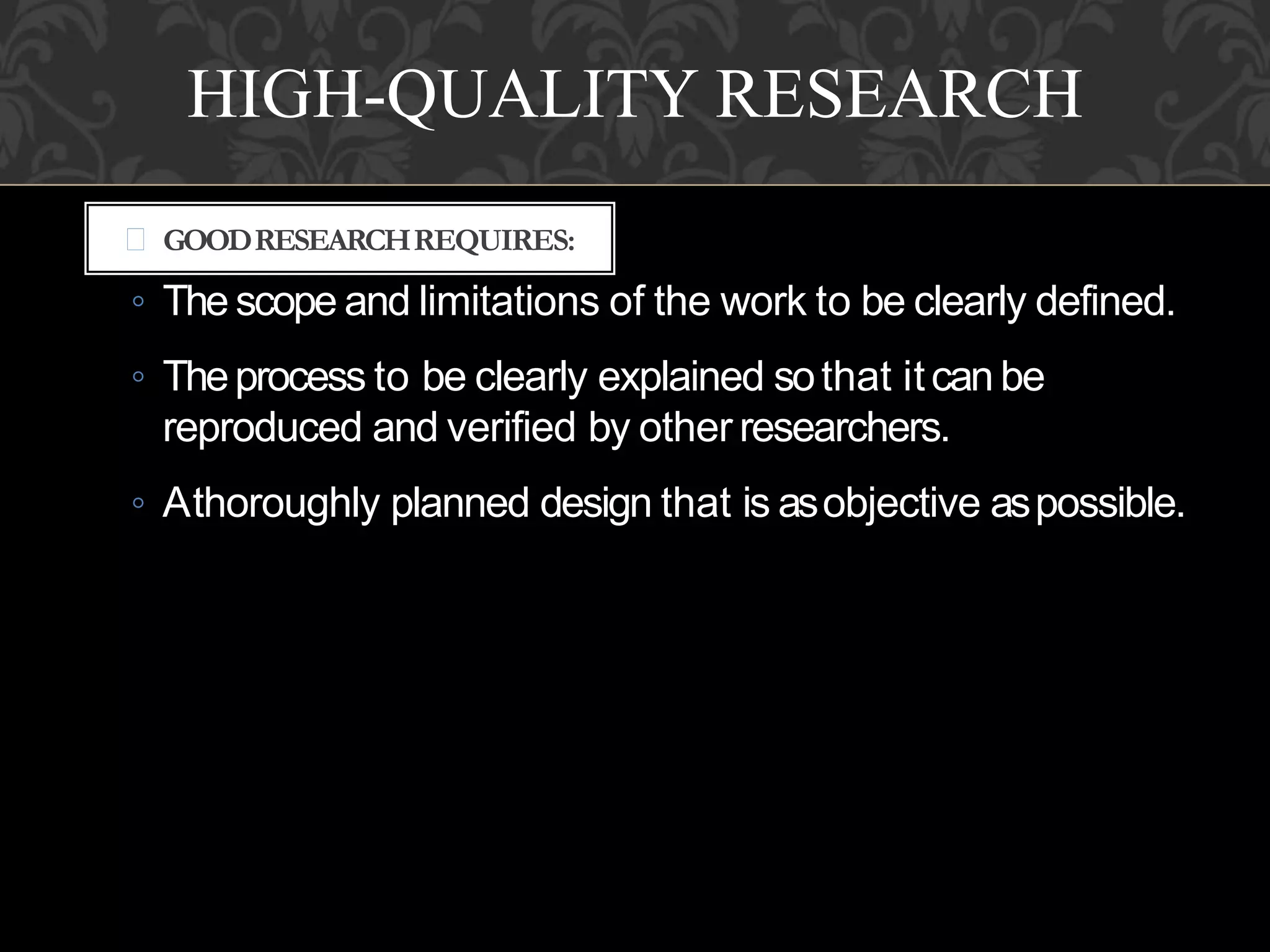 Characteristics and Criteria of Good Research.pptx
