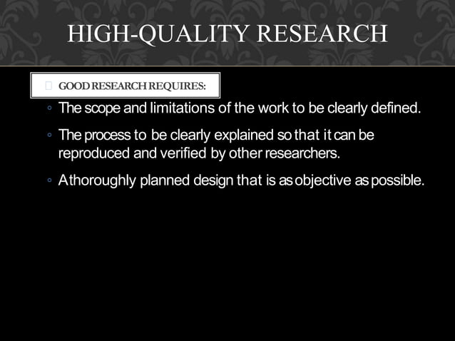Characteristics and Criteria of Good Research.pptx
