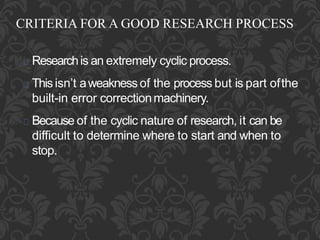 Characteristics and Criteria of Good Research.pptx