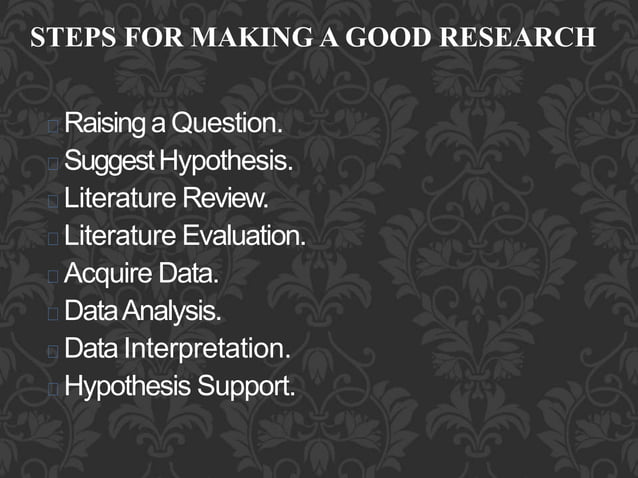 Characteristics and Criteria of Good Research.pptx