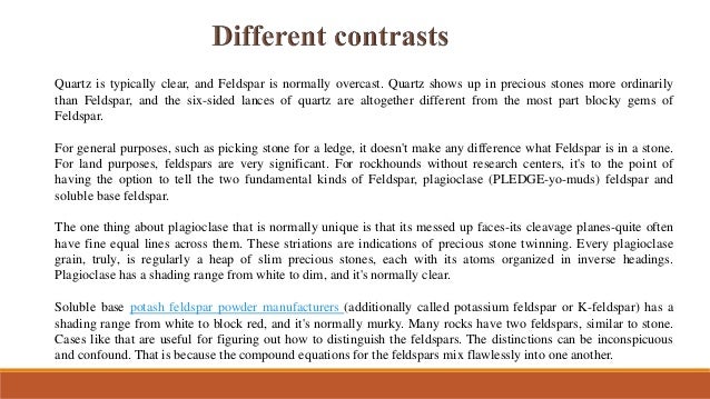 Characteristics and identification of feldspar | PPTX