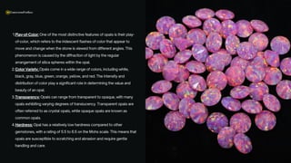 Characteristics and Properties of Aurora Opal | PPT