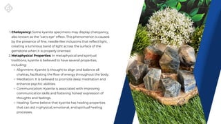 Characteristics and Properties of Kyanite Gemstone | PDF