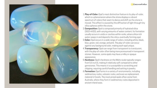 Characteristics and Properties of Opal Gemstone | PDF