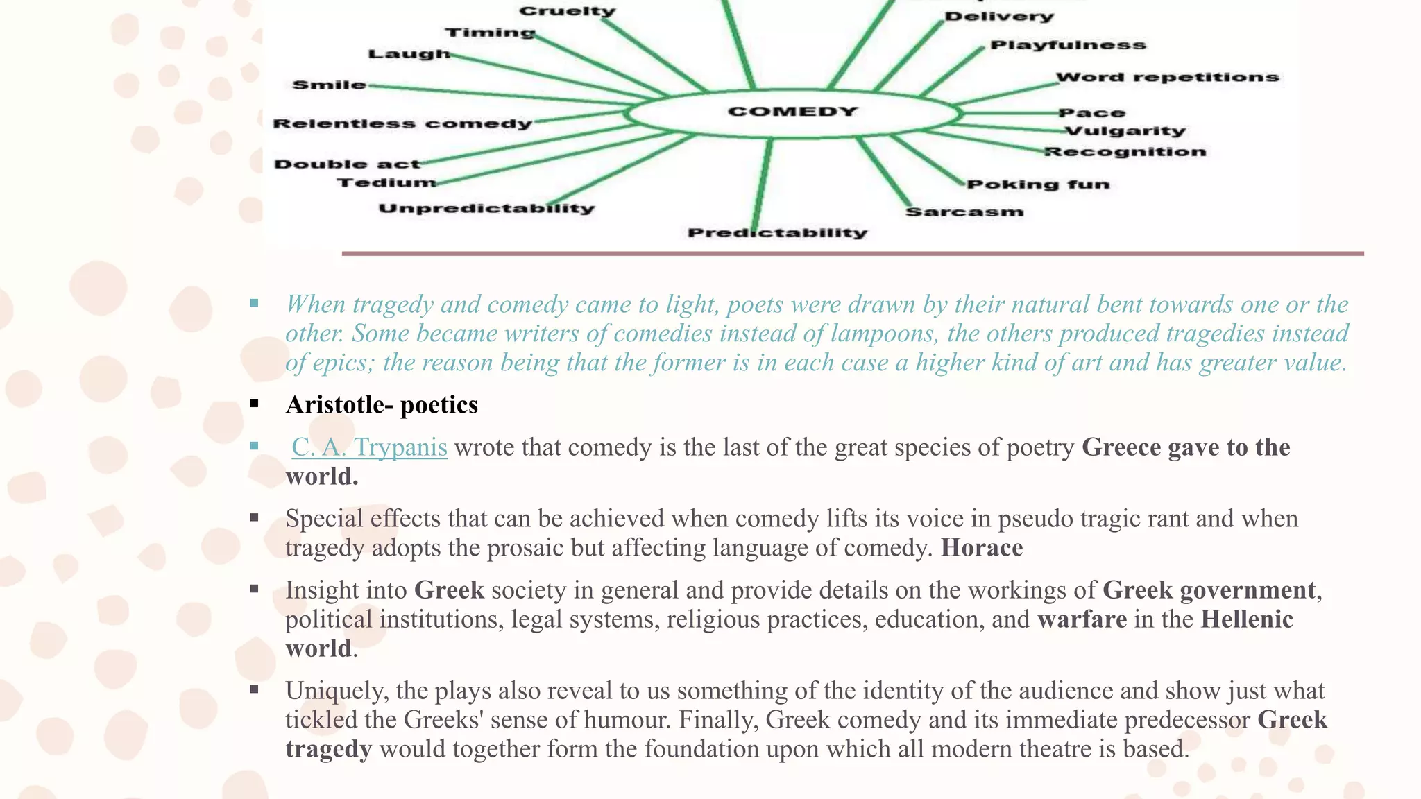 Characteristics and structure of comedy | PPTX