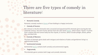 Characteristics and structure of comedy | PPT
