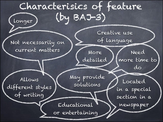 Characteristics and Types of Feature