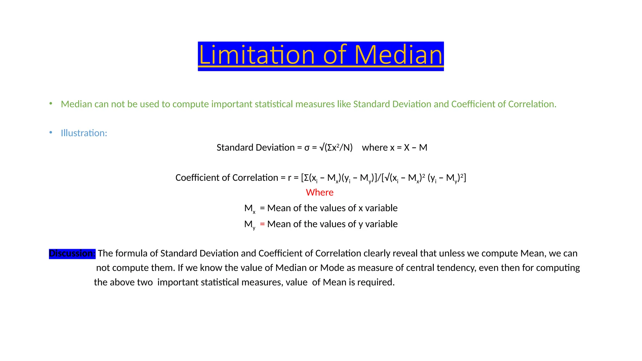 Dr. Ansari Khurshid Ahmed -- Characteristics & Limitations of Median ...