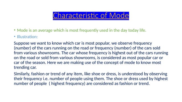 Dr. Ansari Khurshid Ahmed -- Characteristics & Limitations of Median ...