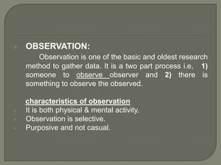 Characteristics of a data collection | PPTX