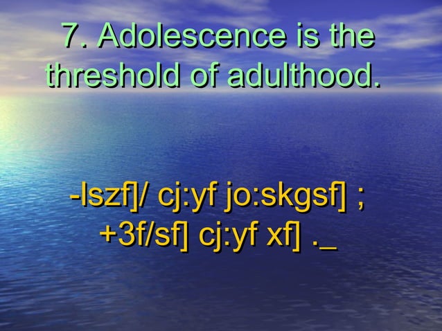 Characteristics of adolescence period | PPT