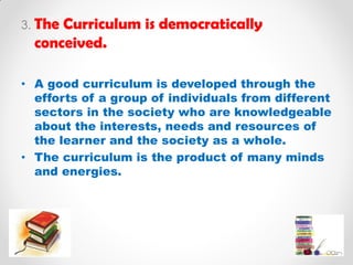 Characteristics of a good curriculum | PDF