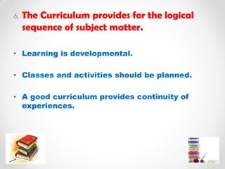 Characteristics of a good curriculum | PDF