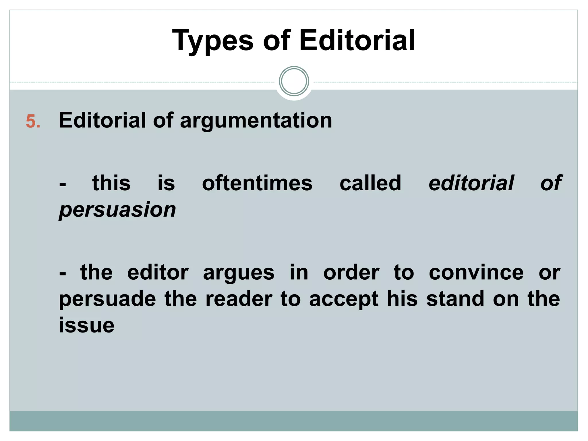 Characteristics of a good editorial | PPTX