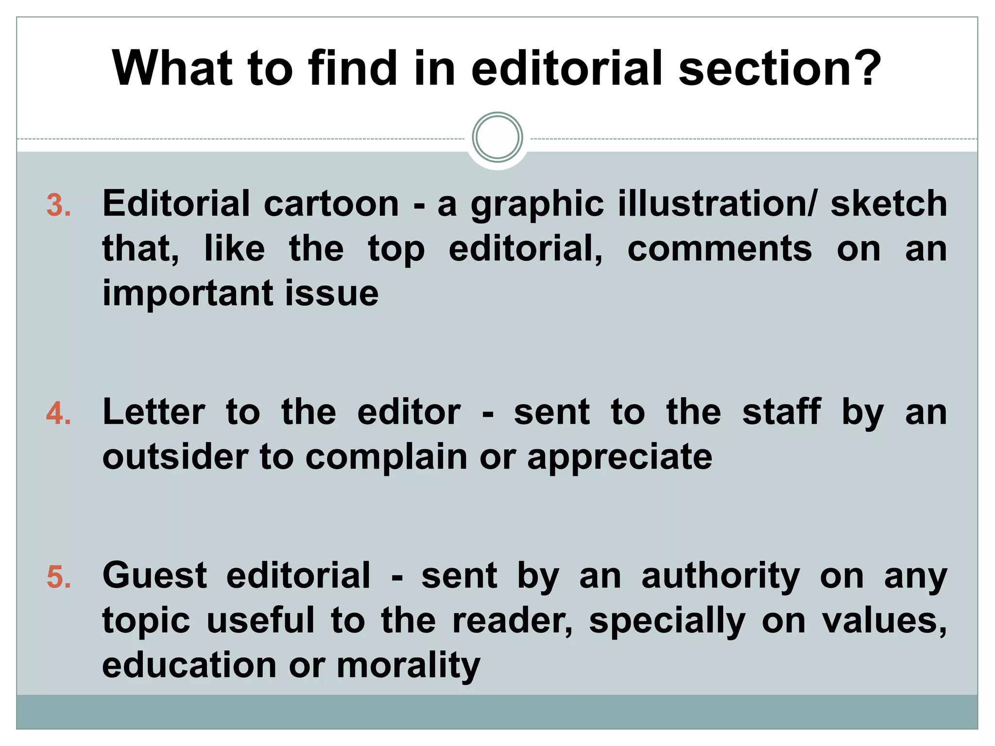 Characteristics of a good editorial | PPTX