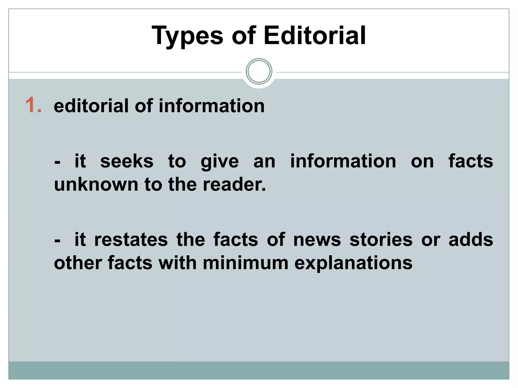 Characteristics of a good editorial | PPTX