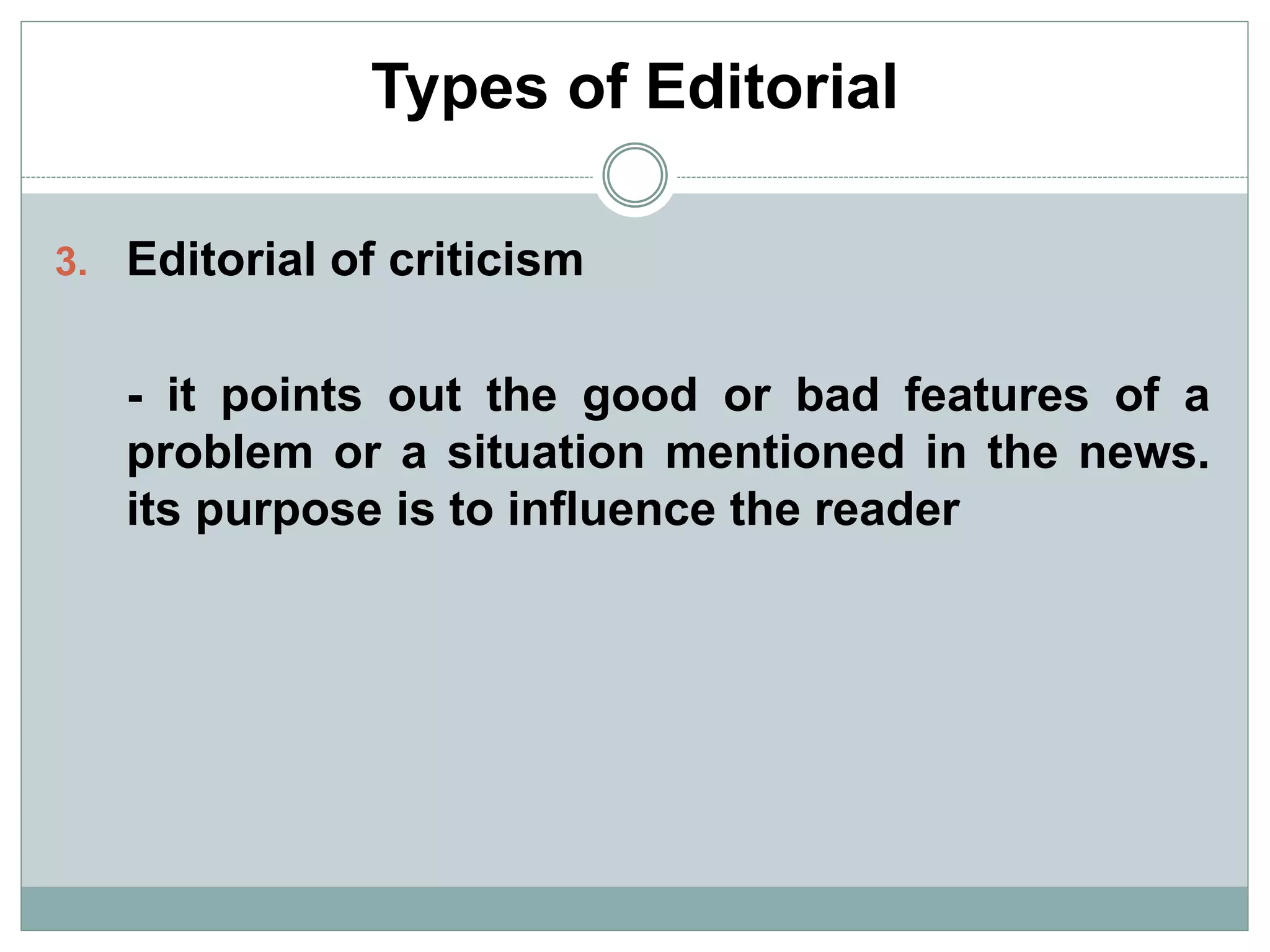 Characteristics of a good editorial | PPTX