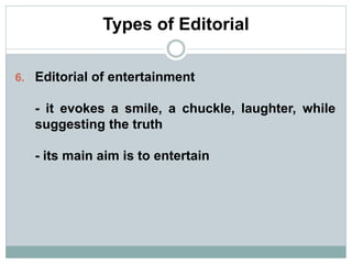 Characteristics of a good editorial | PPTX