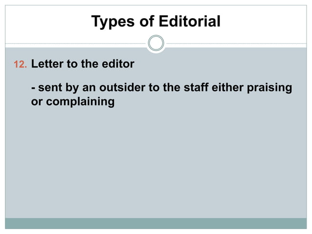 Characteristics of a good editorial | PPTX | Publishing Industry ...