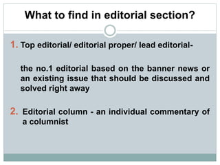 Characteristics of a good editorial | PPTX