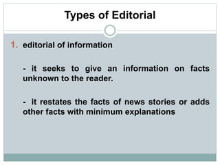 Characteristics of a good editorial | PPTX