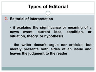 Characteristics of a good editorial | PPTX