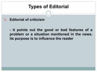 Characteristics of a good editorial | PPTX