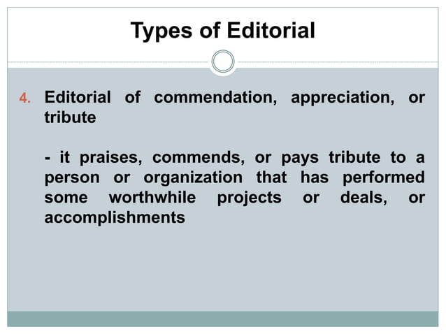 Characteristics of a good editorial | PPTX | Publishing Industry ...