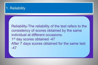 Characteristics of a good measuring instrument | PPTX