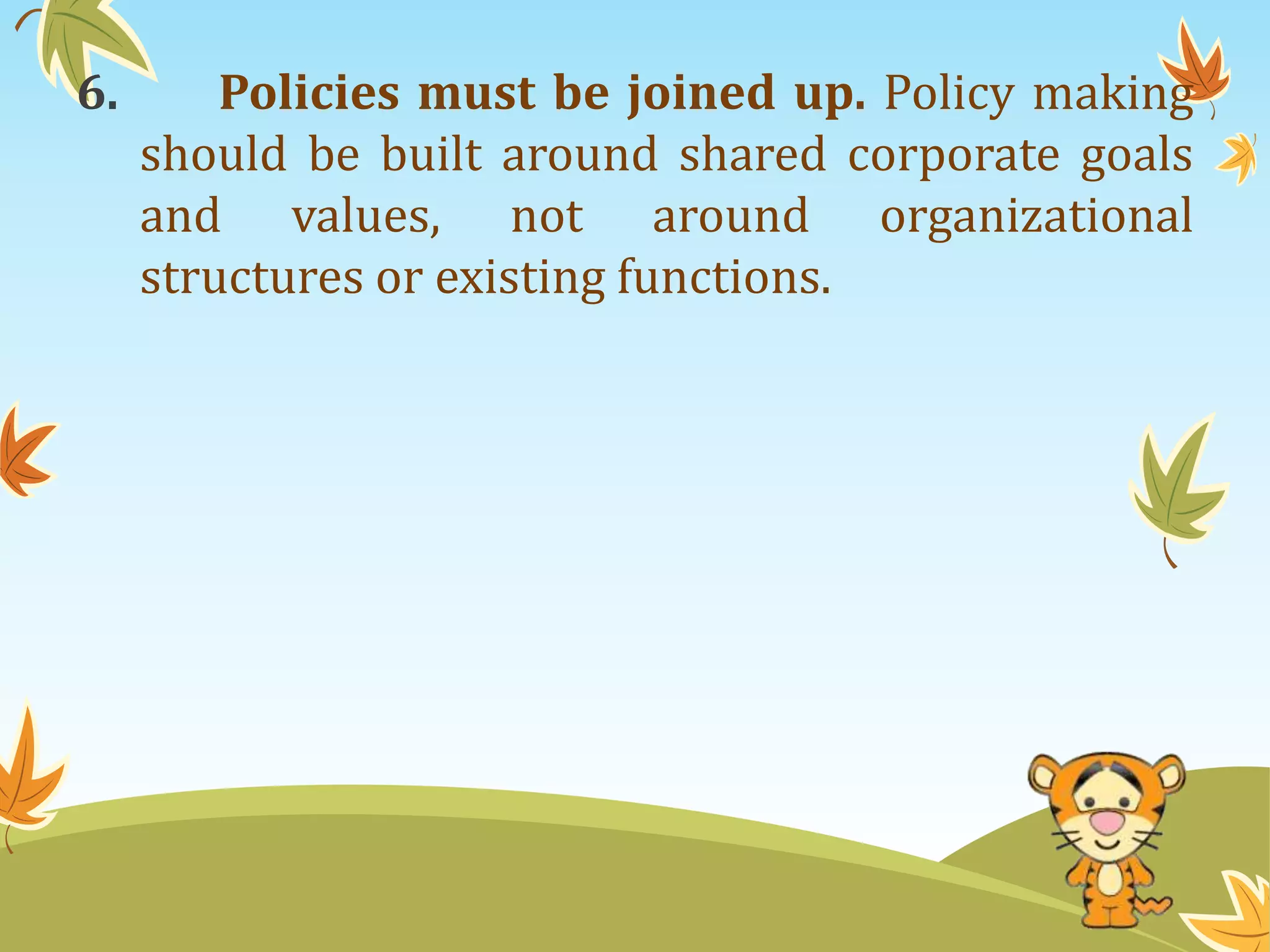Characteristics of a good policy | PPTX