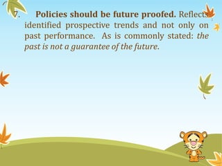 Characteristics of a good policy | PPTX