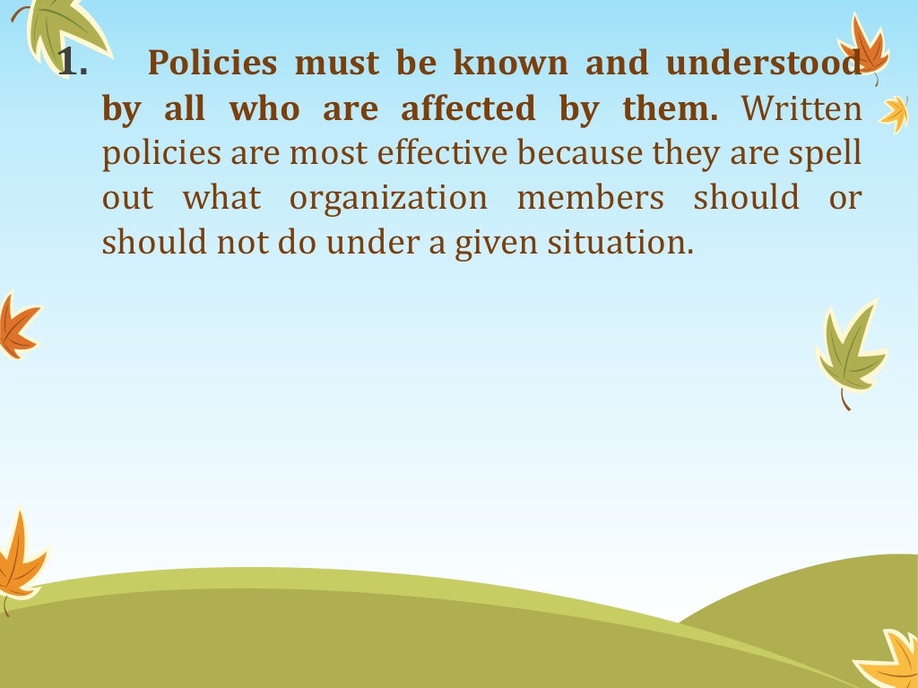 characteristics-of-a-good-policy