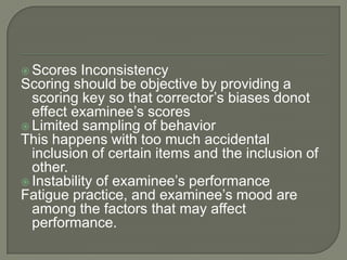Characteristics of a good psychological test santos | PPTX