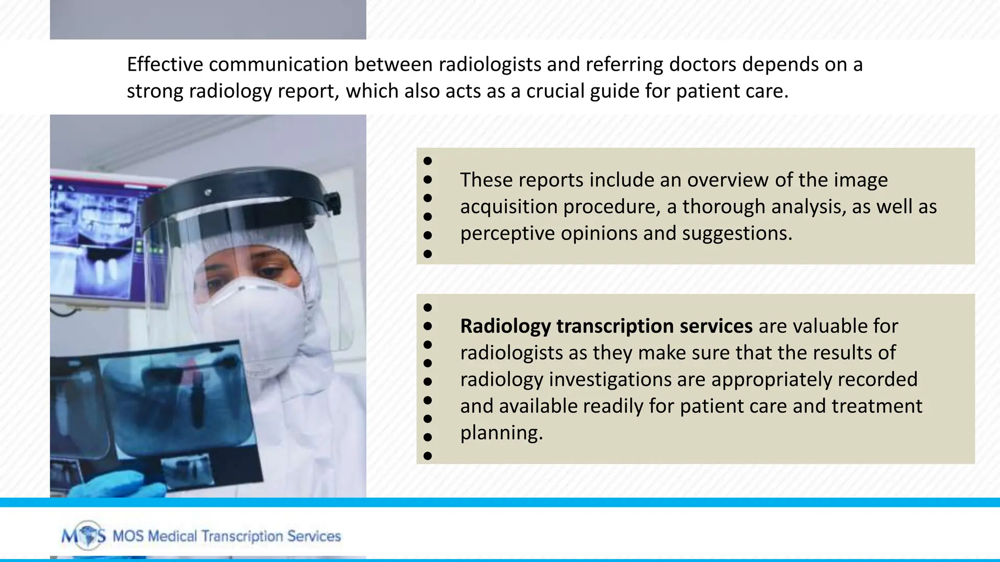 Characteristics of a Good Radiology Report | PPTX