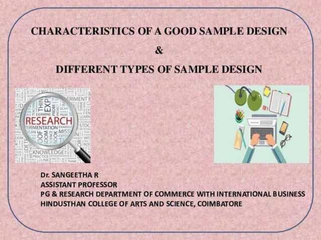 Characteristics of a good sample design & types of sample design | PPTX ...