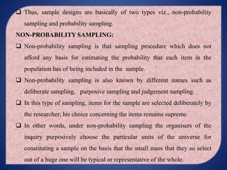 Characteristics of a good sample design & types of sample design | PPTX ...