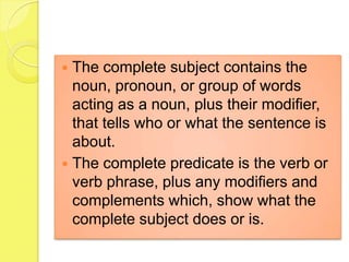 Characteristics of a good sentence lecture 1 writing | PPSX