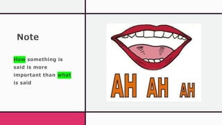 Characteristics of a good stage voice 1 | PPTX