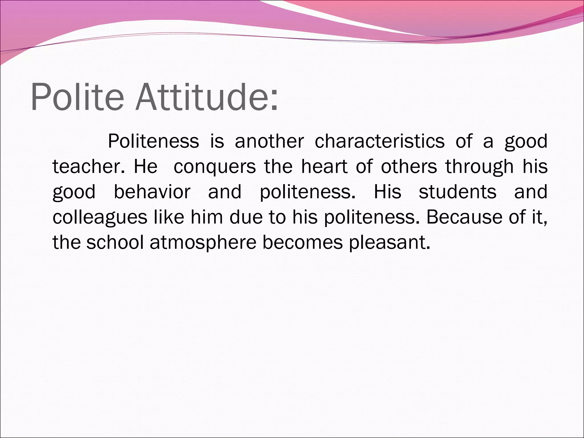 Characteristics of a good teacher | PPT